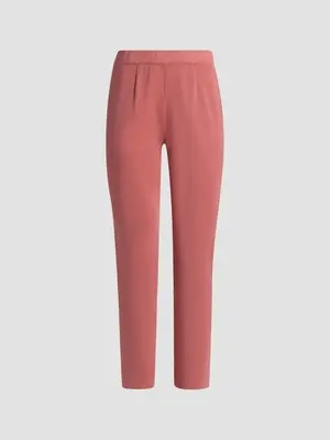 Misook Nancy Mylana Knit Slim-leg Pants - Honeysuckle