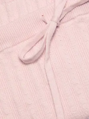 REFORMATION Zazie Knit Cotton-blend Strapless Top