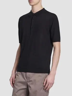 Dries Van Noten Murice Cashmere Polo Shirt