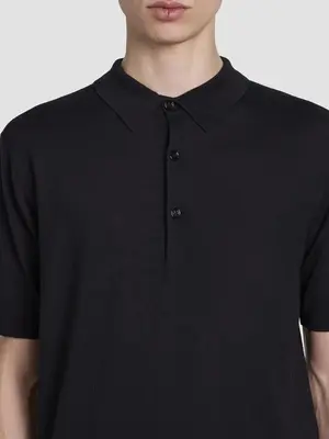 Dries Van Noten Murice Cashmere Polo Shirt