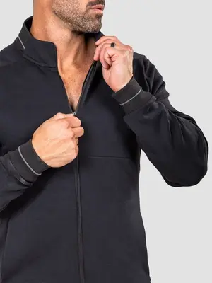 MACEOO Marthyr Zip Sweater - Black