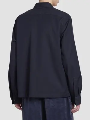 Dries Van Noten Corran Cotton-wool Button-front Shirt