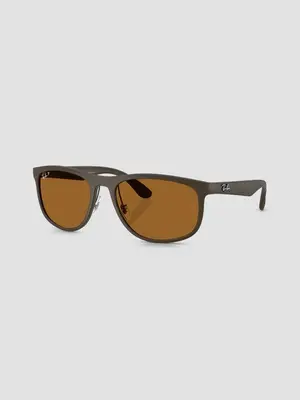 Ray-ban Rb4468 59mm Square Sunglasses - Brown