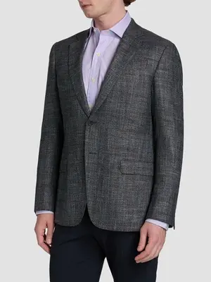 Emporio Armani Textured Wool-blend Sport Coat