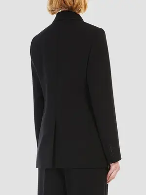 Max Mara Single Breasted Cady Blazer - Black