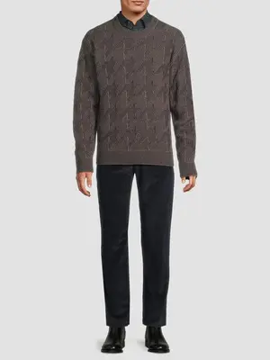 Paul Smith Tribute To Photography Houndstooth Merino Wool Sweater