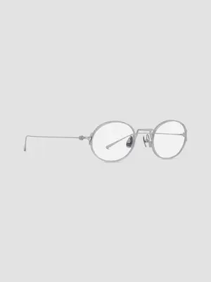 Loewe X Matsuda 46mm Round Optical Eyeglasses - Silver