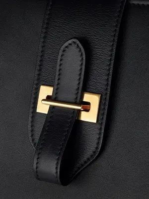 NILI LOTAN Lou Leather Top Handle Bag - Black