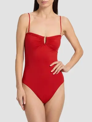 NILI LOTAN Semi-sweetheart One-piece Swimsuit - Red