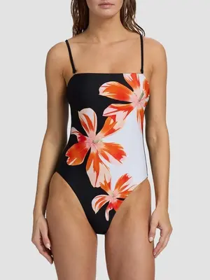 MILLY Tropical Flame One-piece Swimsuit - Multi