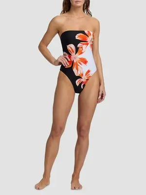 MILLY Tropical Flame One-piece Swimsuit - Multi