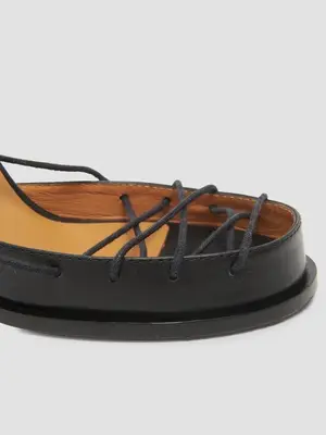Moschino 105mm Strappy Leather Sandals