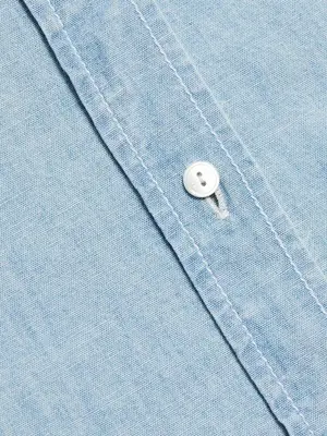 NILI LOTAN Monti Denim Button-front Shirt