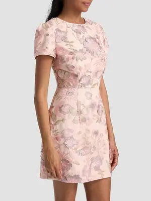 MILLY Daisy Floral-embroidered Minidress