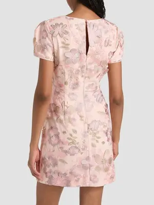 MILLY Daisy Floral-embroidered Minidress