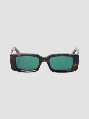 Off-White Arthur 50mm Square Sunglasses - Brown Pattern