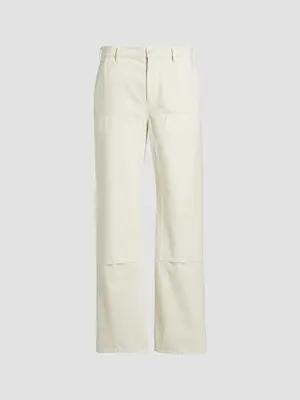 NILI LOTAN Miller Cotton Workwear Pants - Stone