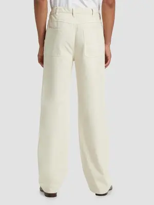NILI LOTAN Miller Cotton Workwear Pants