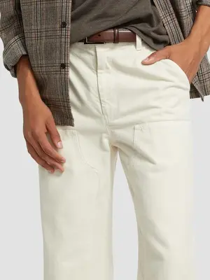 NILI LOTAN Miller Cotton Workwear Pants