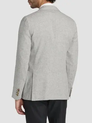 Paul Smith Linen-silk-wool Double-breasted Blazer