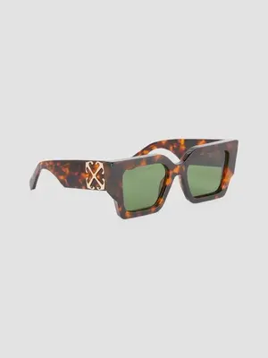 Off-White Catalina 53mm Rectangular Sunglasses - Brown Pattern