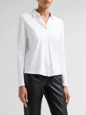 Majestic Filatures Supima Cotton Button-front Shirt