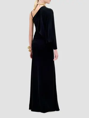 Silvia Tcherassi Shiri Jersey One-shoulder Gown