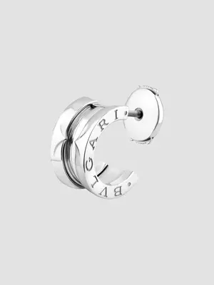 BVLGARI B. Zero1 18k Single Earring - White Gold