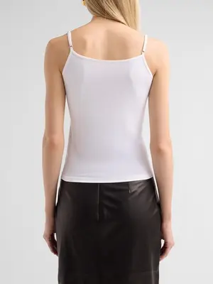 Majestic Filatures Stretch Jersey Cami - Blanc
