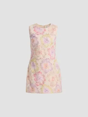MILLY Ivette Floral Embroidered Minidress