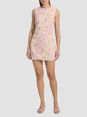 MILLY Ivette Floral Embroidered Minidress