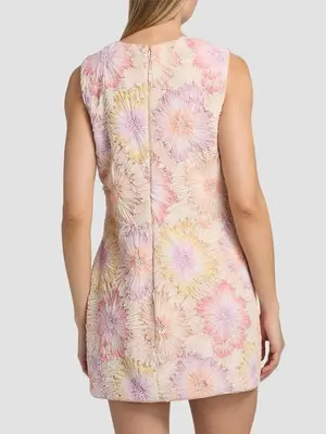 MILLY Ivette Floral Embroidered Minidress