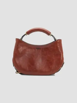 Moschino Logo Leather Top Handle Bag