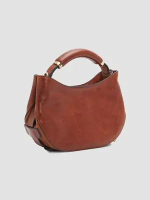 Moschino Logo Leather Top Handle Bag