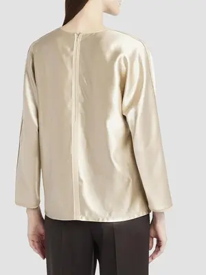 Giorgio Armani Silk Crewneck Top