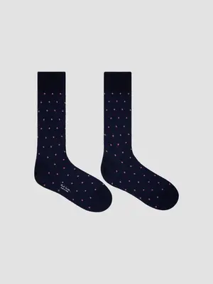 Paul Smith 2-pack Naveen Polka Dot Cotton-blend Crew Socks