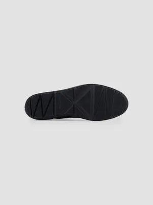 Giorgio Armani Leather Knit-lining Low-top Sneakers