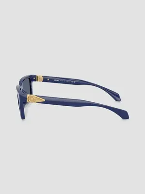 Versace 55mm Rectangular Sunglasses