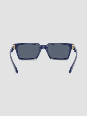 Versace 55mm Rectangular Sunglasses