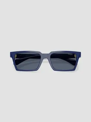 Versace 55mm Rectangular Sunglasses