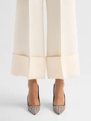 Manolo Blahnik Bb Pick Tora 90mm Houndstooth Wool Pumps