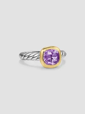 David Yurman Dy Mercer Color Stone Ring In Sterling Silver - Amethyst