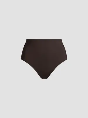 NILI LOTAN High-waisted Bikini Bottom - Espresso