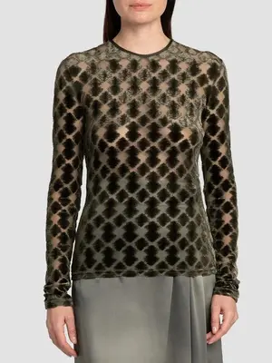 Giorgio Armani Geometric Jersey Top
