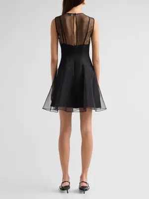 MILLY Ophelia Organza Mini Dress