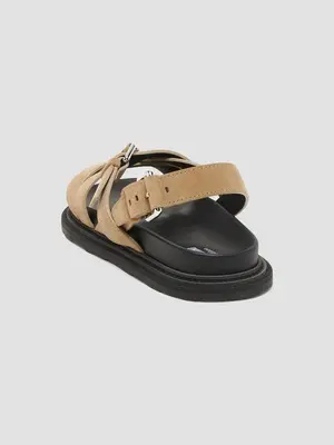 Moschino Suede Buckle Sandals