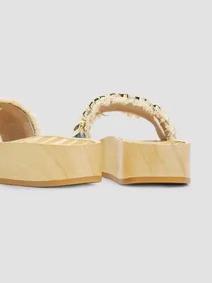 Moschino Logo Slide Sandals