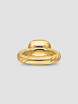 David Yurman Dy Mercer Stone Ring In 18k Yellow Gold - Iolite