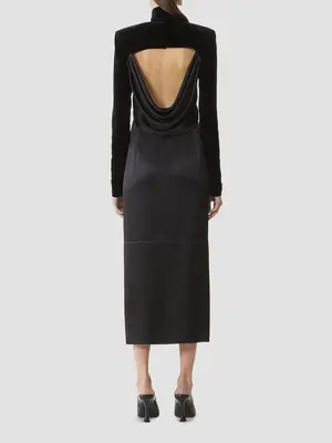 LANVIN Velvet Midi Dress