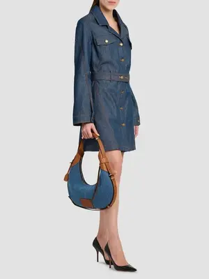 Moschino Handle Me Saddle Bag